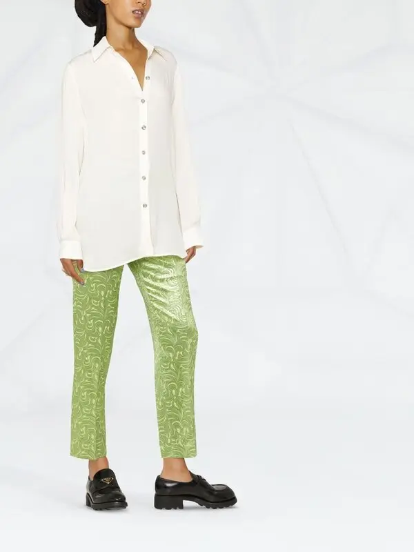 FERRAGAMO Pleat-detail Long-sleeve Shirt