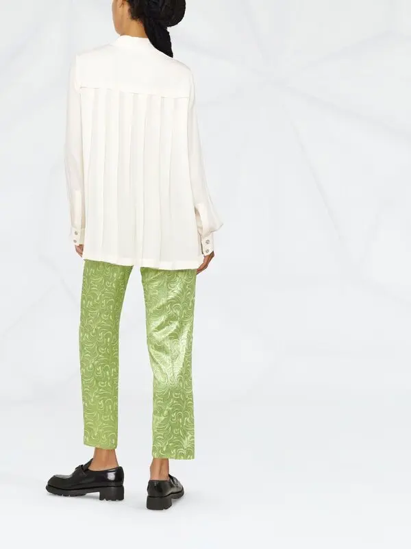 FERRAGAMO Pleat-detail Long-sleeve Shirt