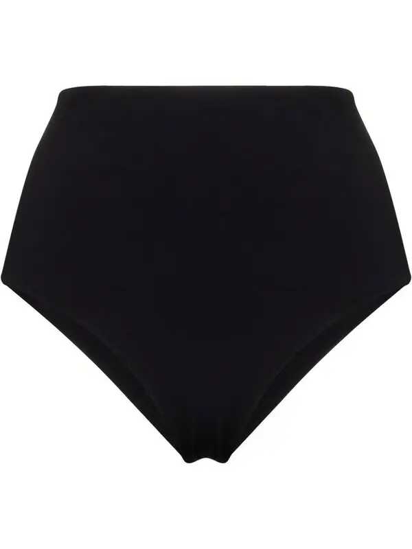 ST. AGNI X Ziah High-waisted Bikini Bottoms - Black