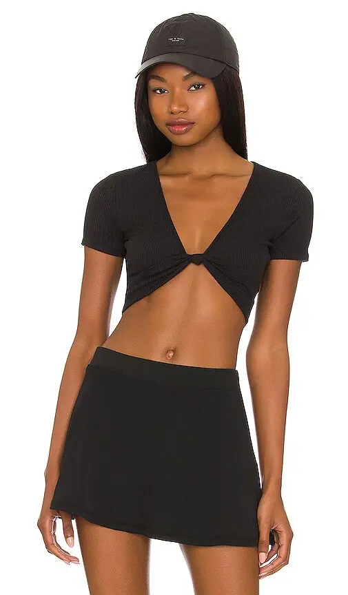 Alo Yoga Ribbed Knotty Short Sleeve