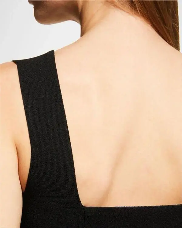A.L.C. Jordana Seamed Cropped Bra Top - Black