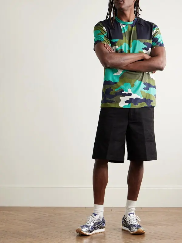 Moncler Camouflage-print Cotton-jersey T-shirt