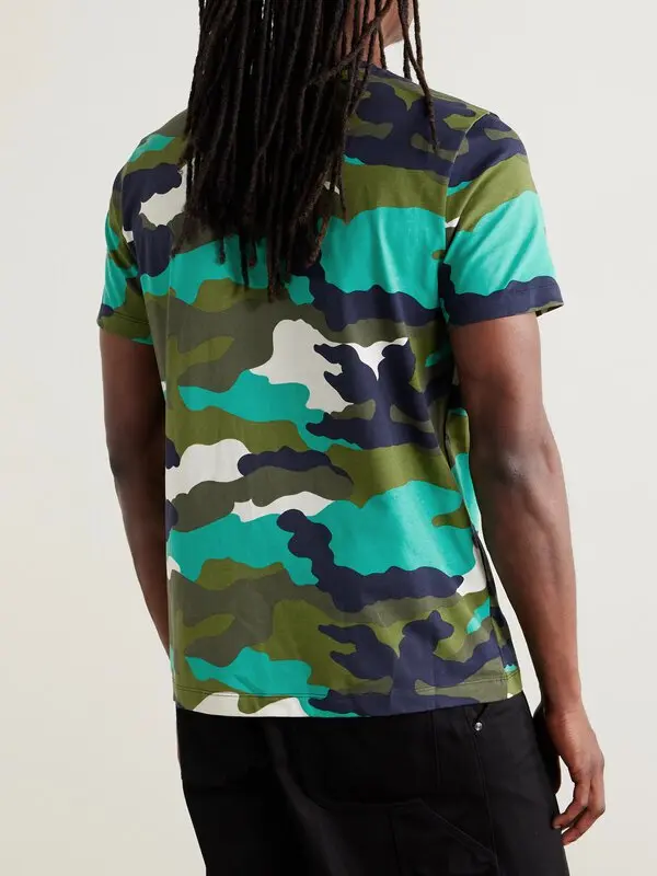 Moncler Camouflage-print Cotton-jersey T-shirt