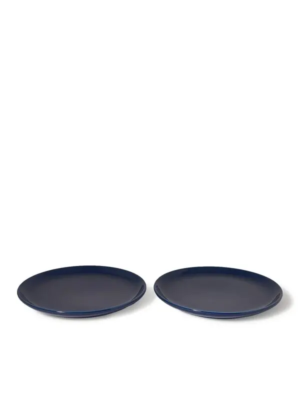 R+D.LAB Rd.lab Set Of Two Large Bilancia Glazed Ceramic Plates