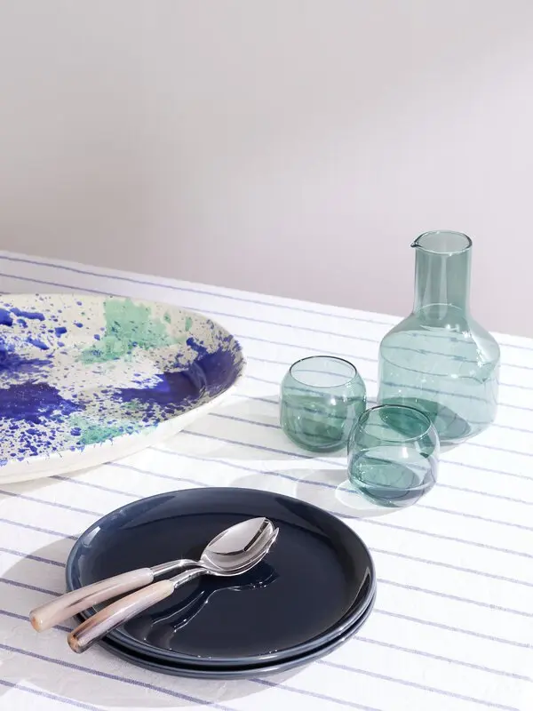 R+D.LAB Rd.lab Set Of Two Large Bilancia Glazed Ceramic Plates