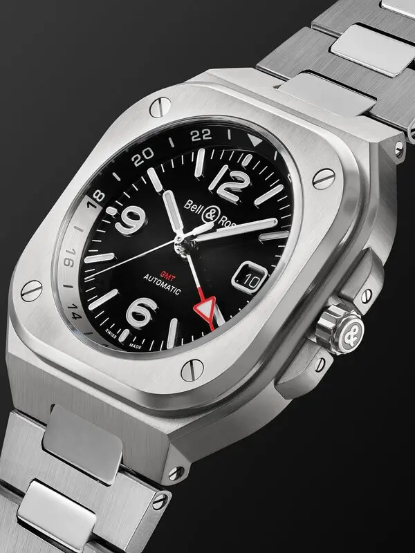 BELL & ROSS Br 05 Gmt Automatic Stainless Steel Watch