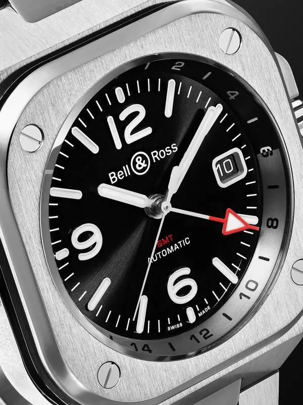 BELL & ROSS Br 05 Gmt Automatic Stainless Steel Watch