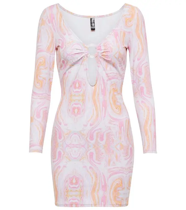 REINA OLGA Duke Printed Minidress - Pink