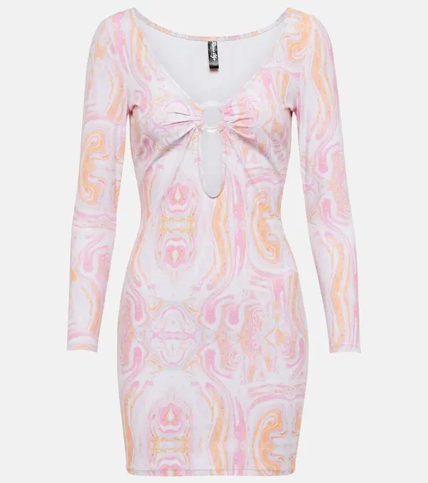 REINA OLGA Duke Printed Minidress - Pink