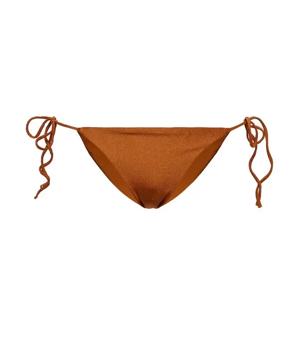 Jade Swim Ties Bikini Bottom - Brown