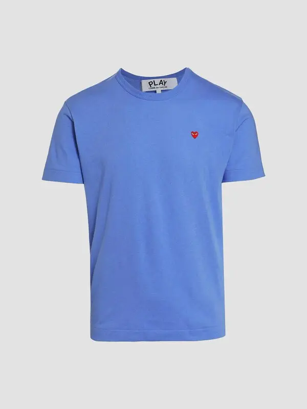 Play Comme Des Garcon Heart Crewneck T-shirt - Blue