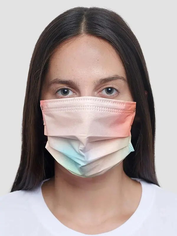 BARRIERE Tie-dye & Ombré Face Masks 60-pack