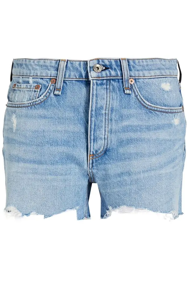 Rag & Bone Dre Distressed Denim Shorts