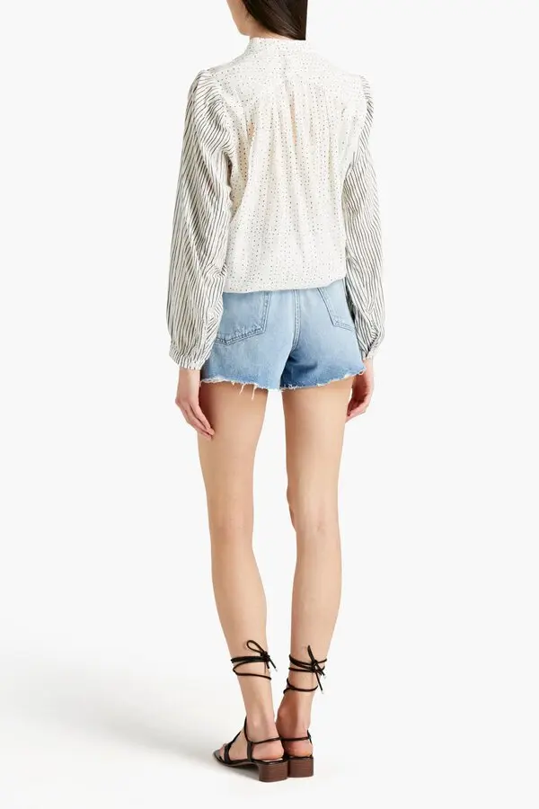 Rag & Bone Dre Distressed Denim Shorts