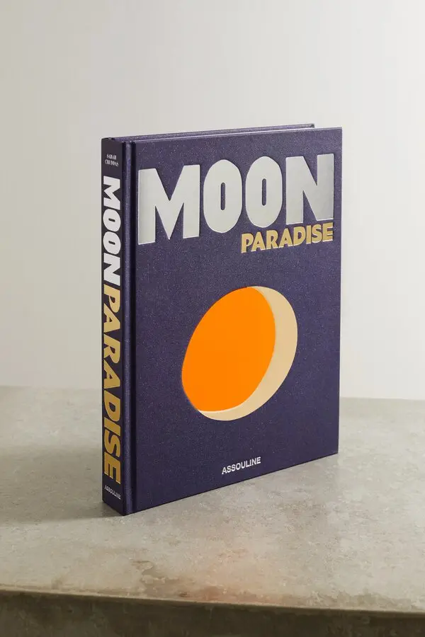 Assouline Moon Paradise Sarah Cruddas Hardcover Book - Black