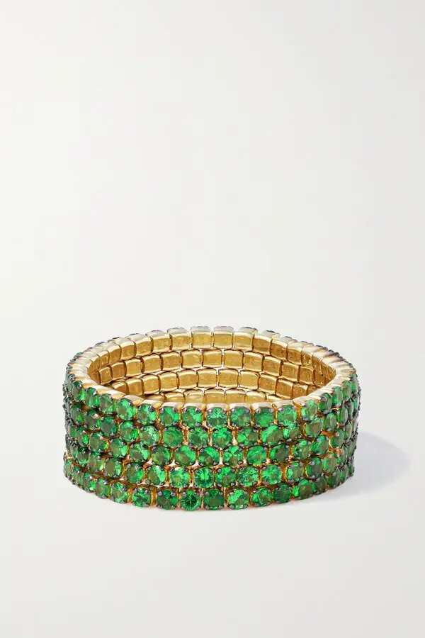 Shay 18-karat Garnet Stacked Ring