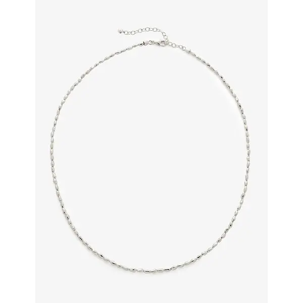 Monica Vinader Recycled Sterling Beaded Necklace - Silver