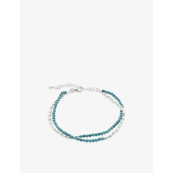 Monica Vinader Mini Nugget Turquoise Bracelet - Blue