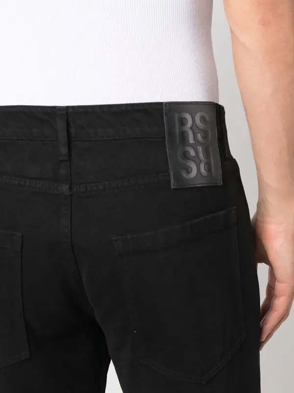 Raf Simons Mid-rise Straight-leg Jeans - Black