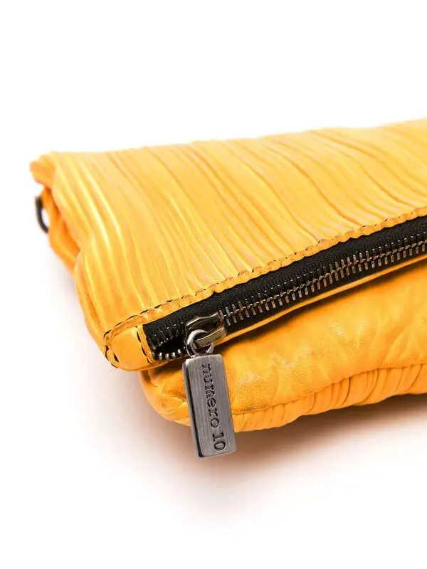 NUMERO 10 Crease-effect Crossbody Bag