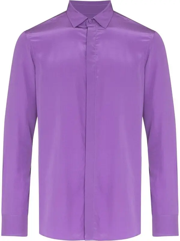 Valentino Garavani Long-sleeve Silk Shirt