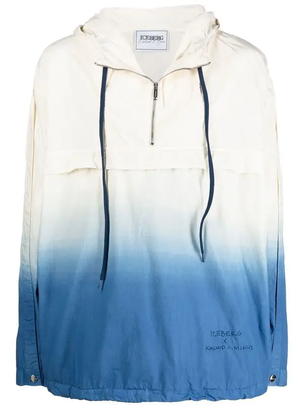 Iceberg X Kailand O. Morris Gradient Windbreaker - Blue