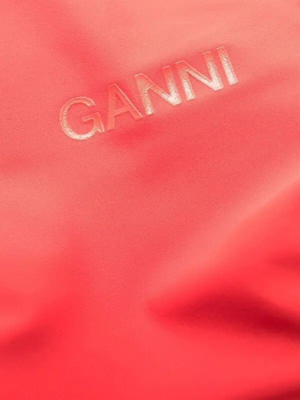 GANNI Recycled Scoop-back Swimsuit