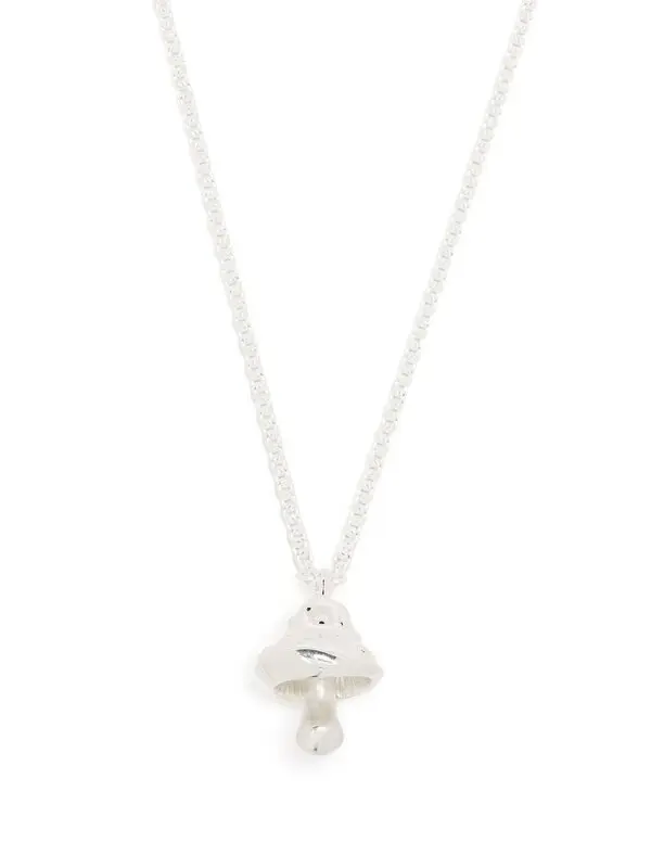 AMBUSH Mushroom Pendant Necklace - Silver
