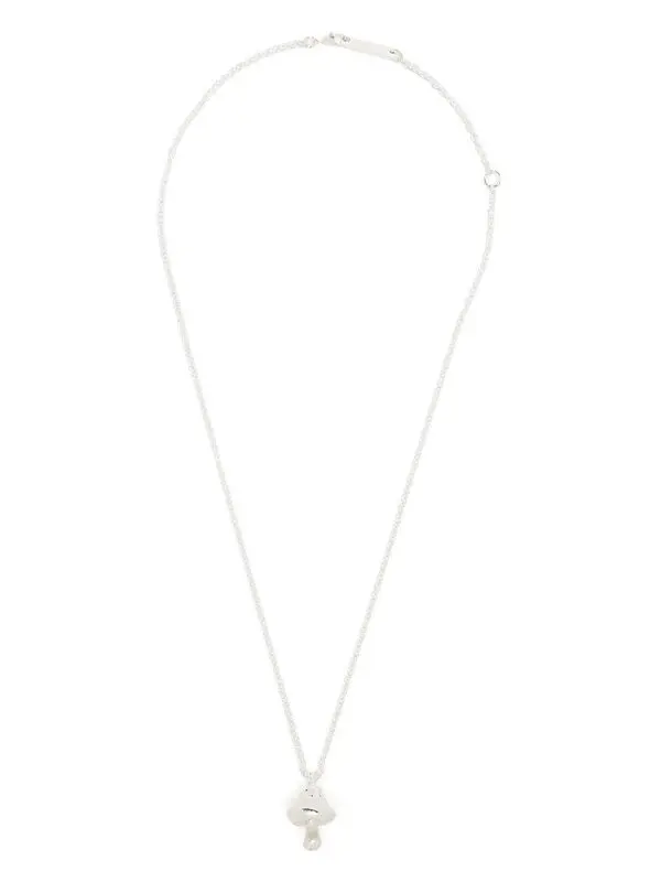 AMBUSH Mushroom Pendant Necklace - Silver