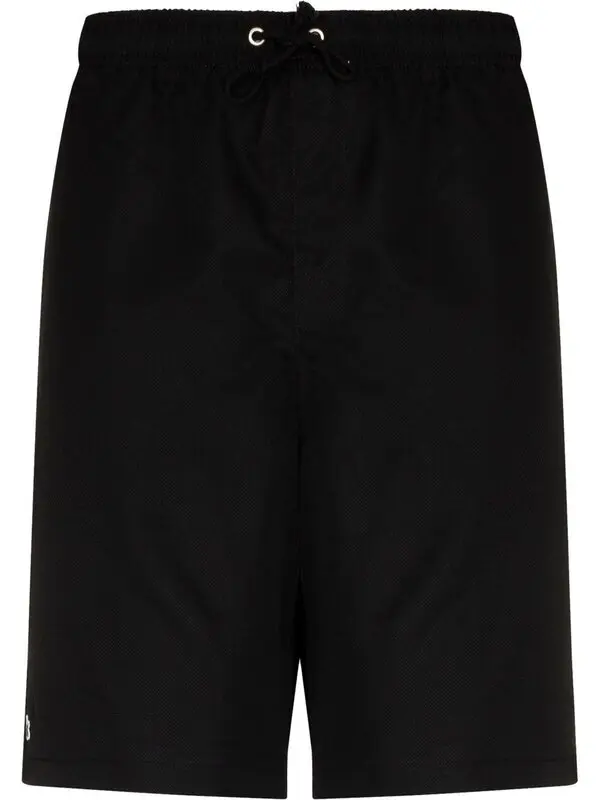 Lacoste Logo-patch Track Shorts - Black