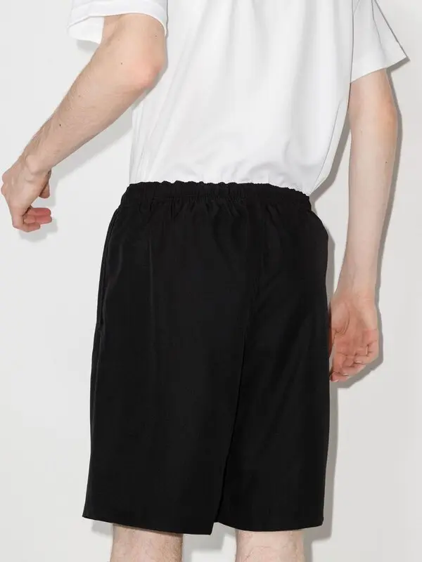 Lacoste Logo-patch Track Shorts - Black