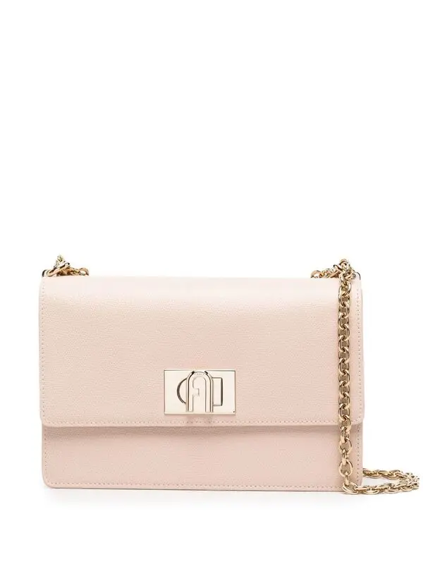 Furla 1927 Leather Shoulder Bag - Pink