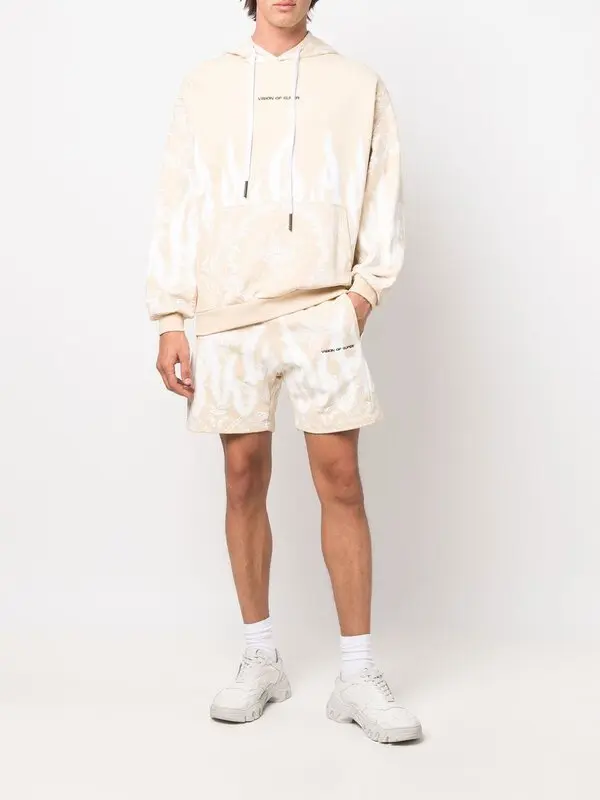VISION OF SUPER Graphic-print Cotton Hoodie