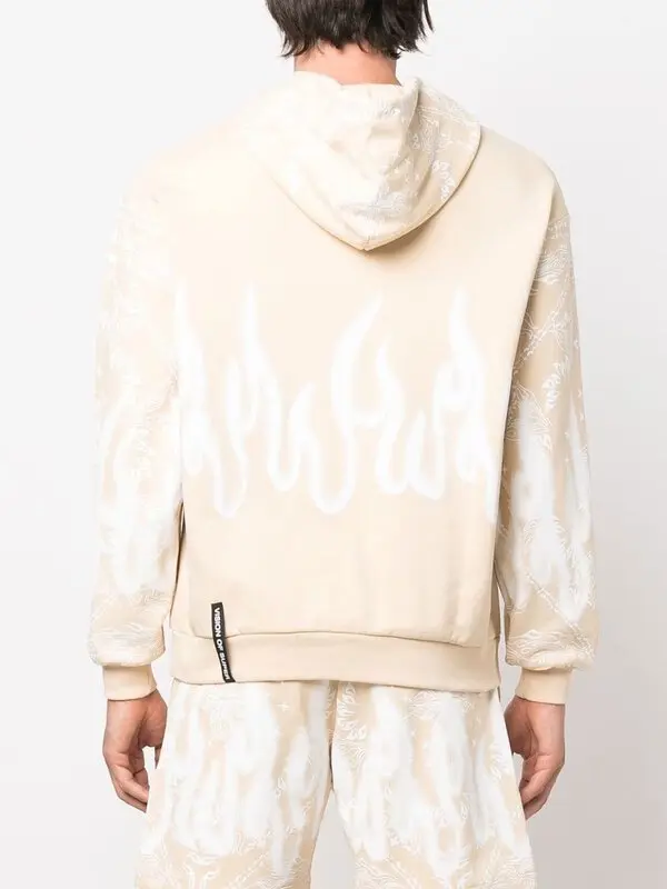 VISION OF SUPER Graphic-print Cotton Hoodie