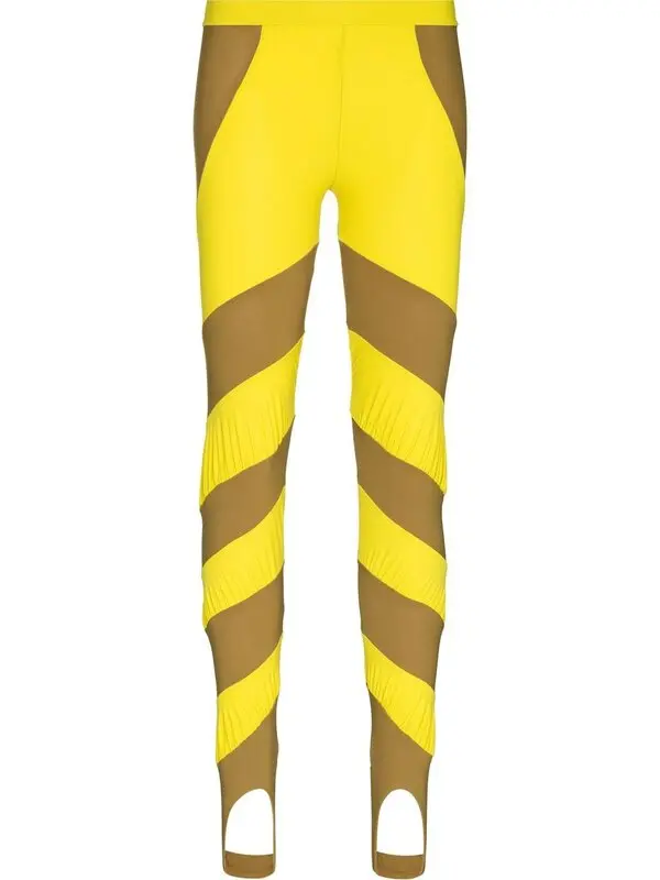 Paula Canovas Del Vas Striped Two-tone Leggings