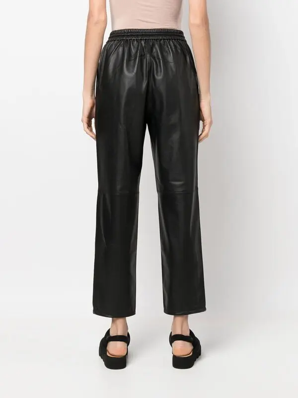 YVES SALOMON Straight-leg Lambskin Trousers