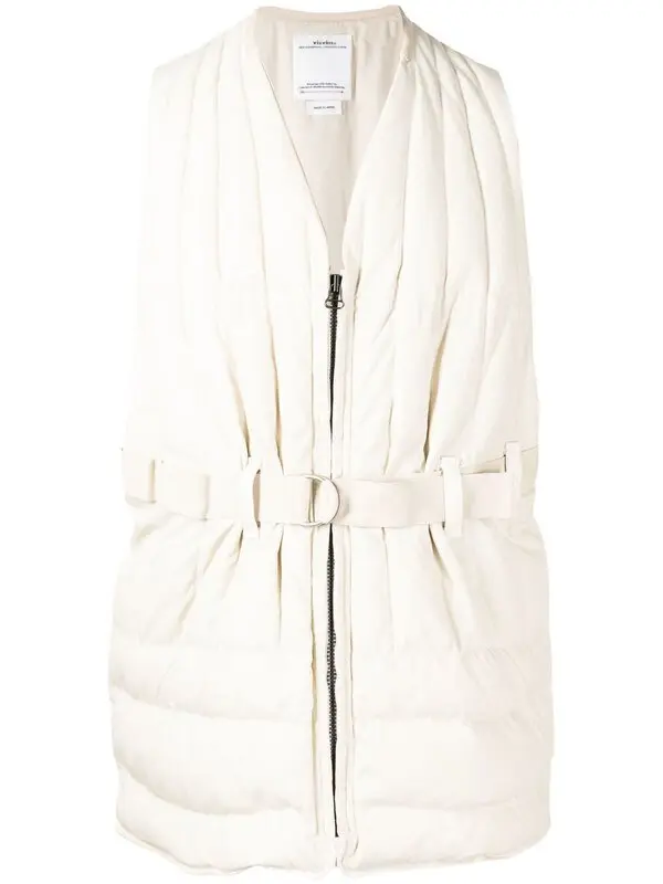 Visvim Belted Padded Gilet - White