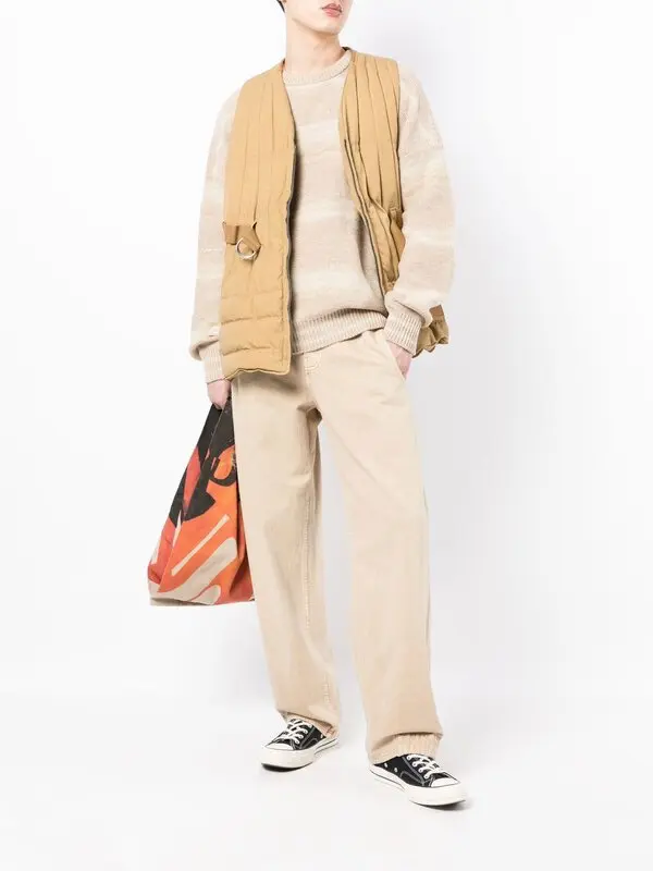 Visvim Padded Gilet With Belt - Brown
