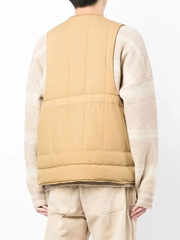 Visvim Padded Gilet With Belt - Brown