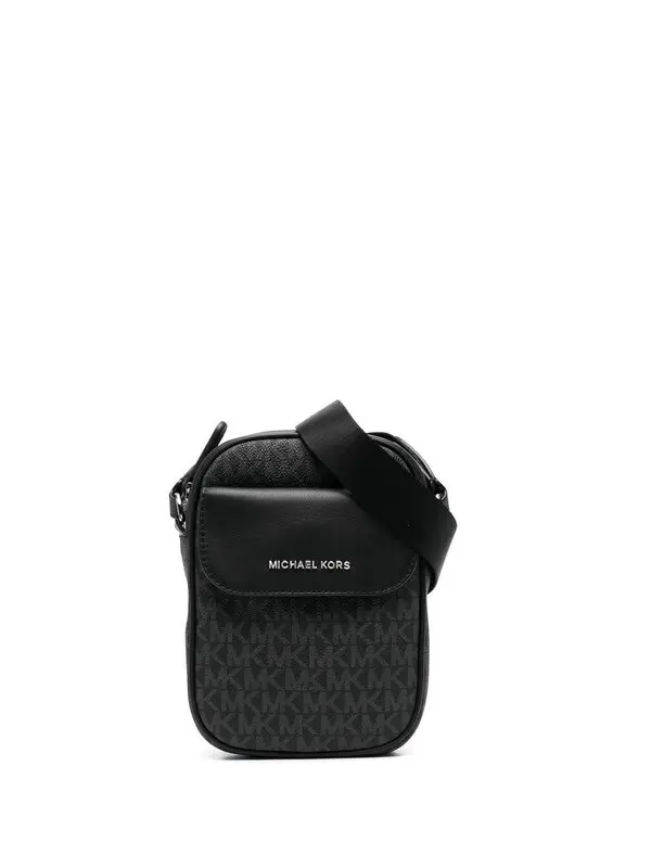 Michael Kors Hudson Logo Messenger Bag - Black