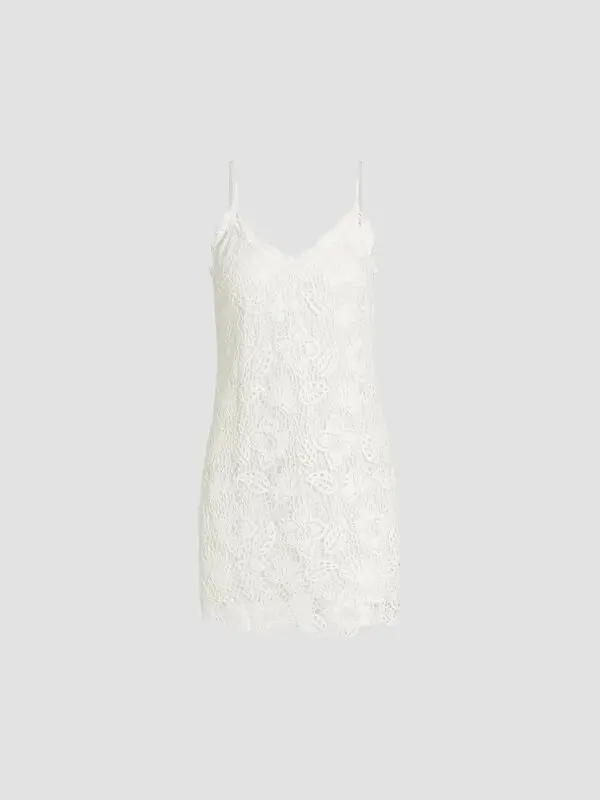 Rag & Bone Aleah Crochet V-neck Minidress