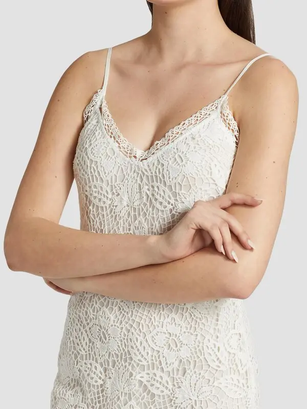 Rag & Bone Aleah Crochet V-neck Minidress