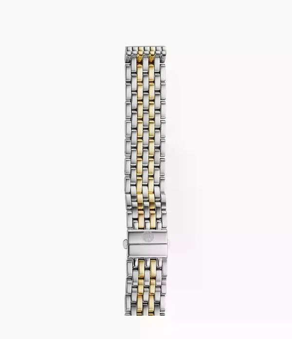 Michele 16mm Deco Seven-link Two-tone Bracelet - 18k Gold-plated