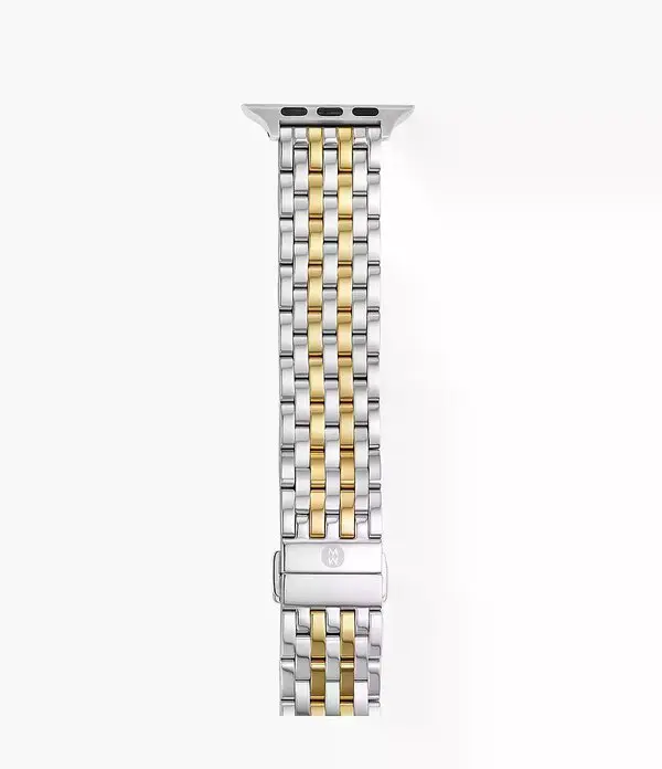 Michele 38/40/41/42mm And 42/44/45/46/49mm Two-tone Bracelet Band - 18k 2-tone Gold-plated