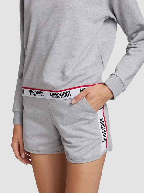 Moschino Core Logo-hem Crewneck Sweatshirt