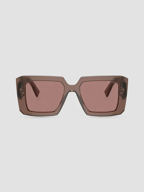 Prada 51mm Square Sunglasses - Light Brown