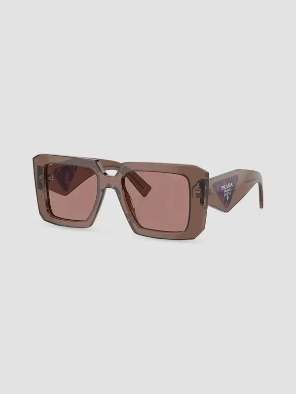 Prada 51mm Square Sunglasses - Light Brown