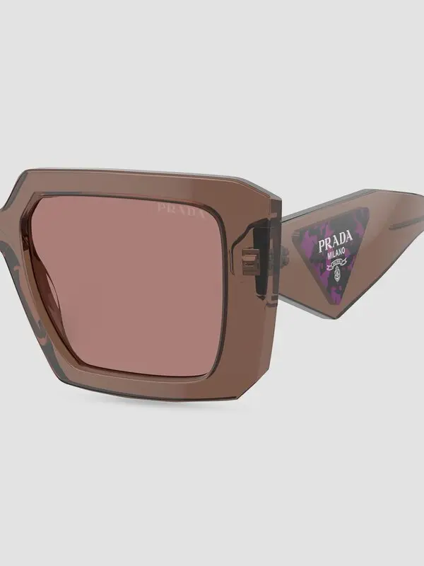 Prada 51mm Square Sunglasses - Light Brown
