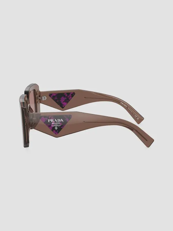 Prada 51mm Square Sunglasses - Light Brown