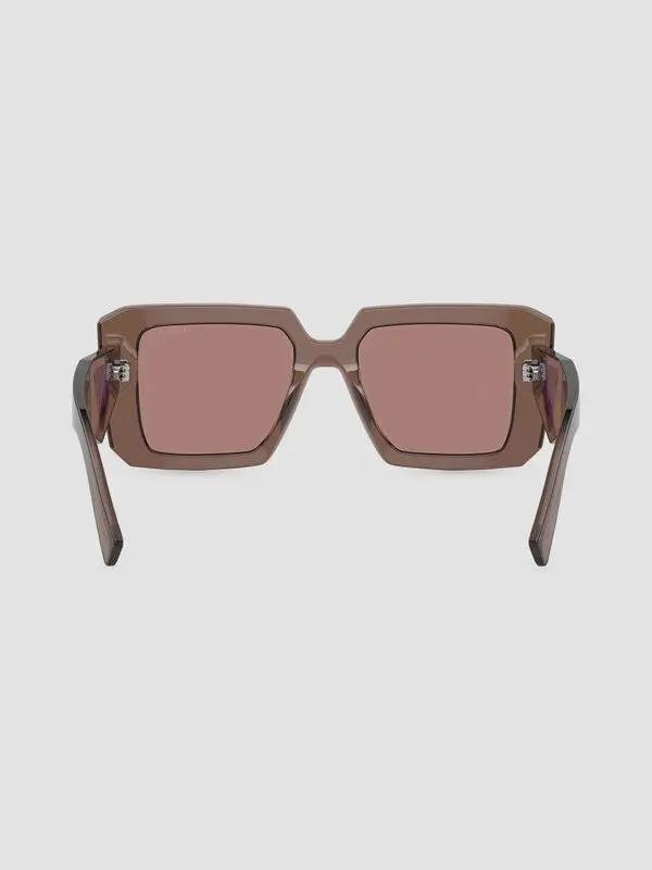 Prada 51mm Square Sunglasses - Light Brown
